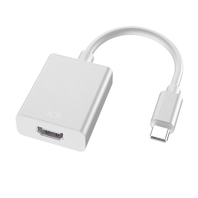 Type C To HDMI Adapter For Macbook MateBook ThinkPad Alienware Huawei ...