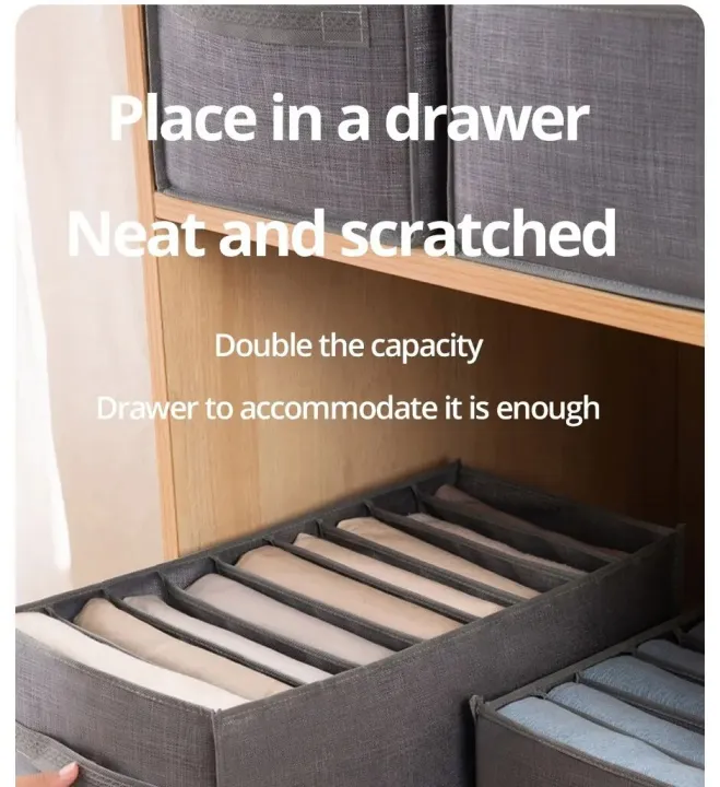 9 Grid Storage Box Non Woven Durable Washable Space Saving Layered ...