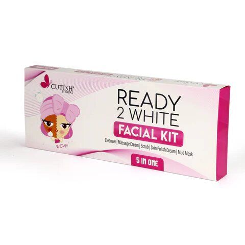 Cutish Ready 2 White Facial 5 Step Kit | Daraz.pk
