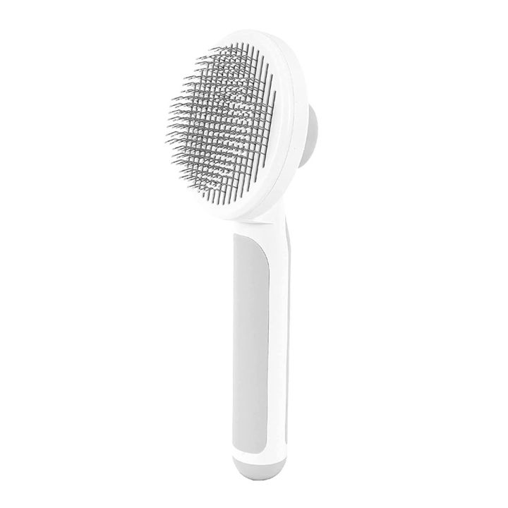 Pet Supplies Round Head Pet Comb Stainless Steel Needle Comb Gray ...