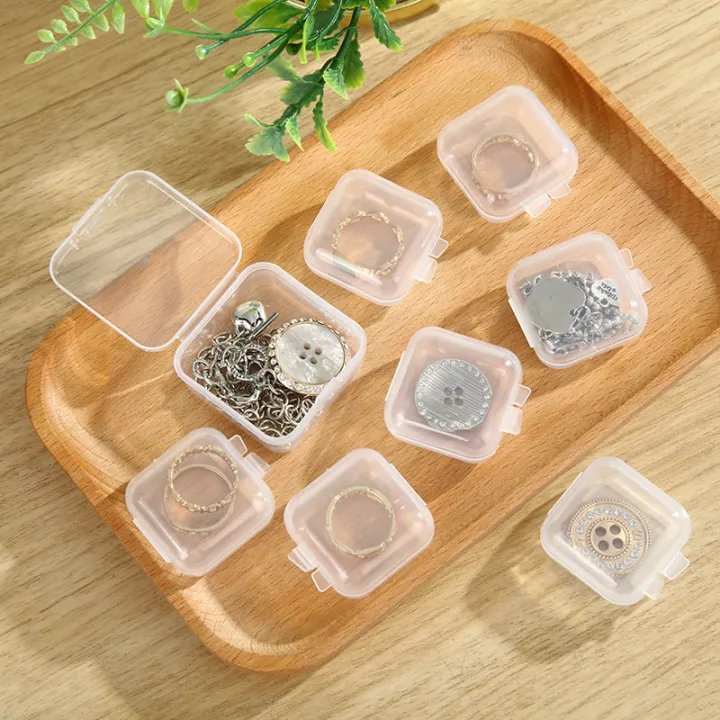 PP Storage Box Mini Transparent Plastic Case Container Square Rectangle ...