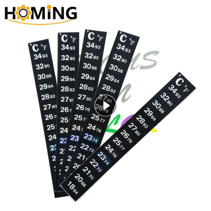 Dual Scale Aquarium Thermometer 18-34 Degrees Temperature Measurement ...