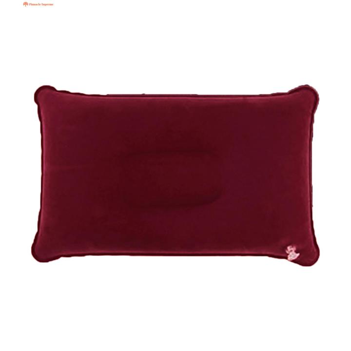 Pillows Double Sided Portable Inflatable Flocked Air Pillow | Daraz.pk