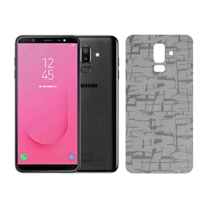 Samsung Galaxy J8 Back Paper OB China Silver Sheet Anti-stain Only Back ...