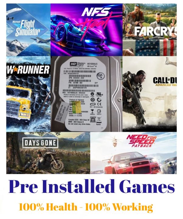 Hard Drive 1tb For Pc - Full of Games - Mix Brand | Daraz.pk