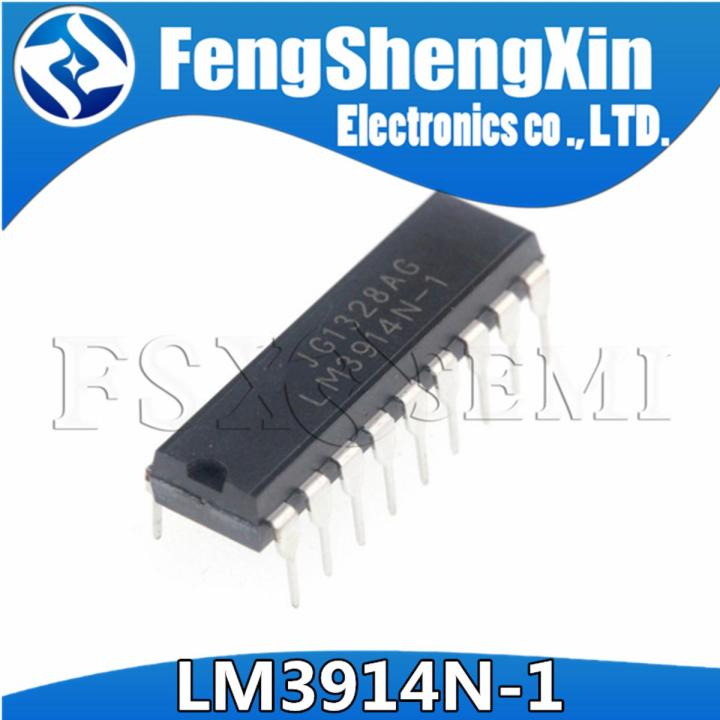 10pcs/lot LM3914N-1 LM3914N LED bar graph display driver IC DIP-18 ...