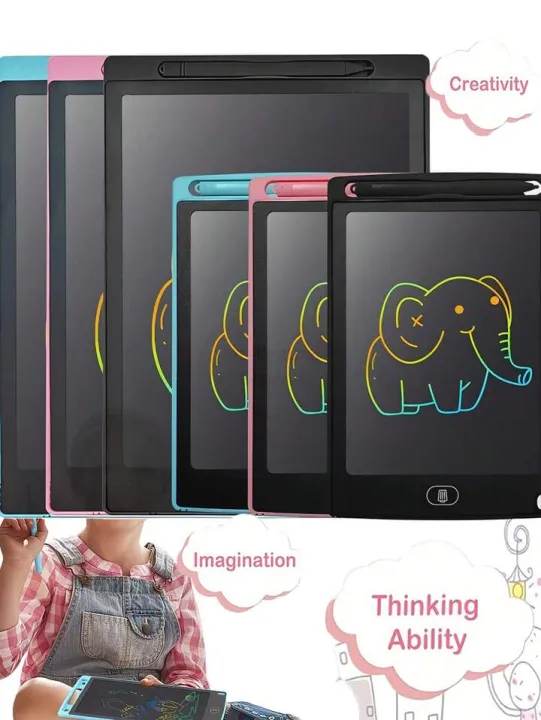 LCD Writing Tablet – 8.5”, 10”, 12” Electronic Drawing Pad for Kids ...