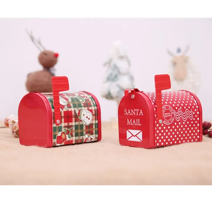 Winter Red Color Snowman Tree Mailbox Standard Size Santa Pattern ...