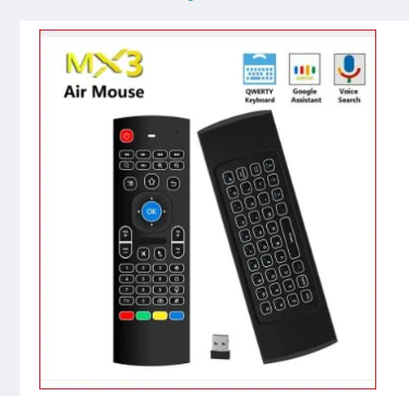 MX3 Backlight Air Mouse Remote Control Wireless Mini Keyboard 2.4Ghz ...
