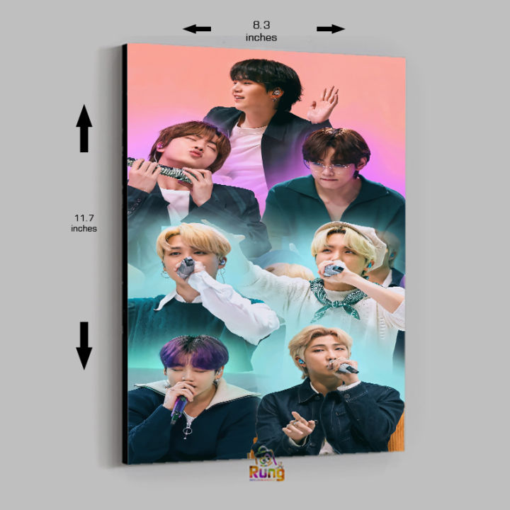 BTS Wall Hang For Bts Fans A4 Size | Daraz.pk