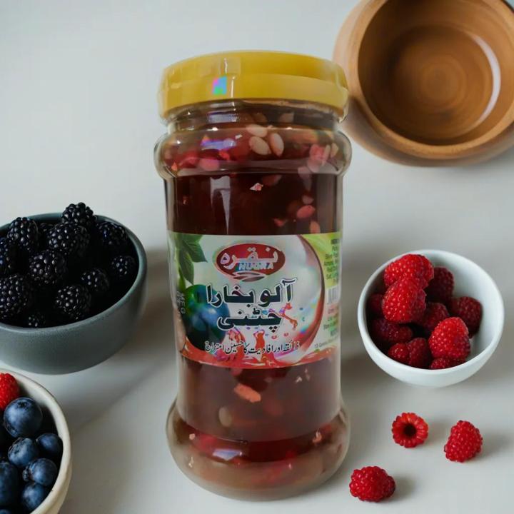 Plum Chutney - Premium Sweet Alu Bukhara Chutney – Chatni Jar – Aloo ...