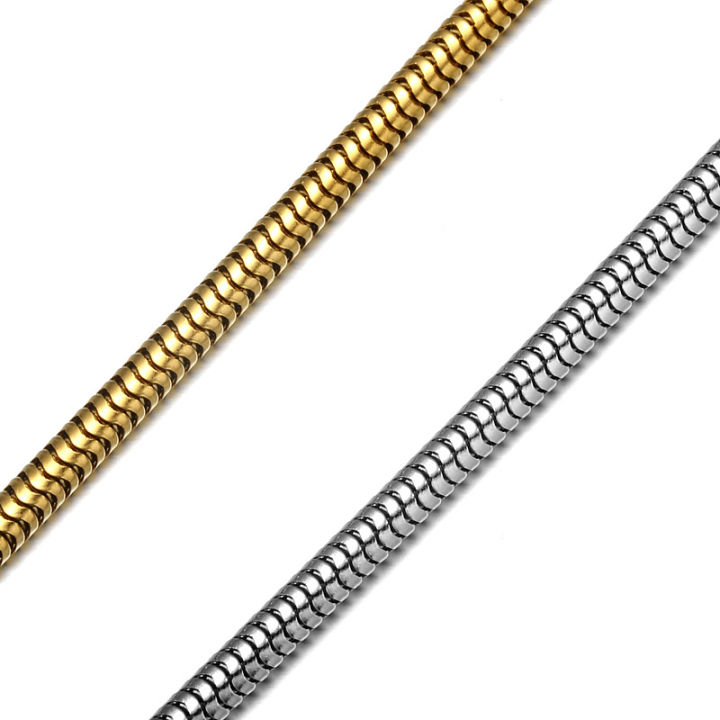 Latest chain designs soft round snake metal necklace for men Jewelry ...