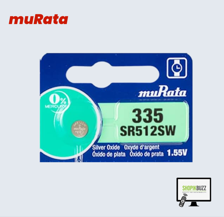 Watch Battery 1Piece SR512SW 335 muRata Coin Cell pk| Ecartmax | Daraz.pk