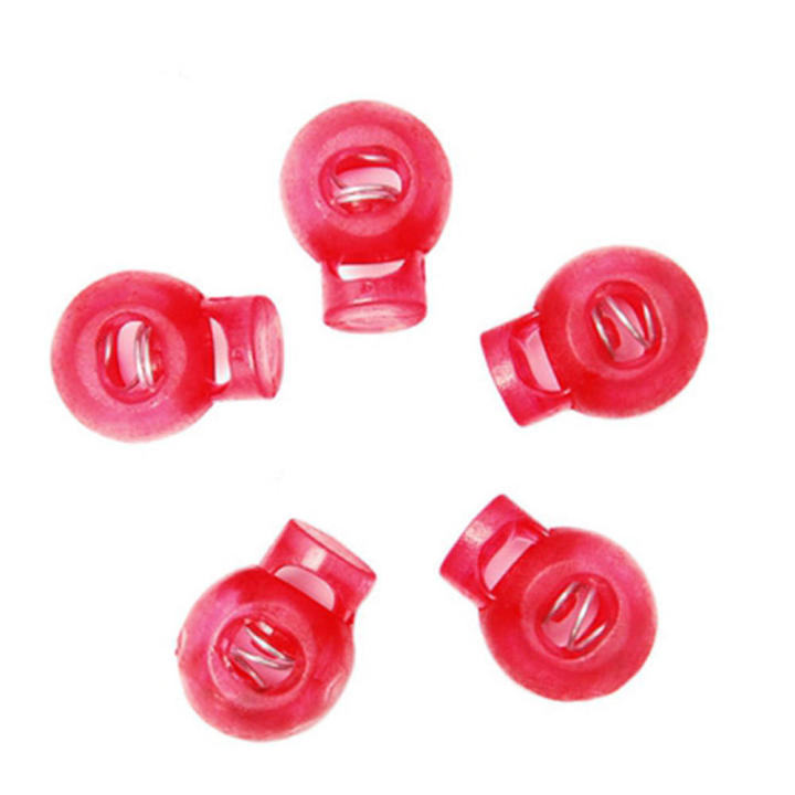 Cord Lock Round Ball Stopper Toggle Clip Plastic Spring Fastener ...