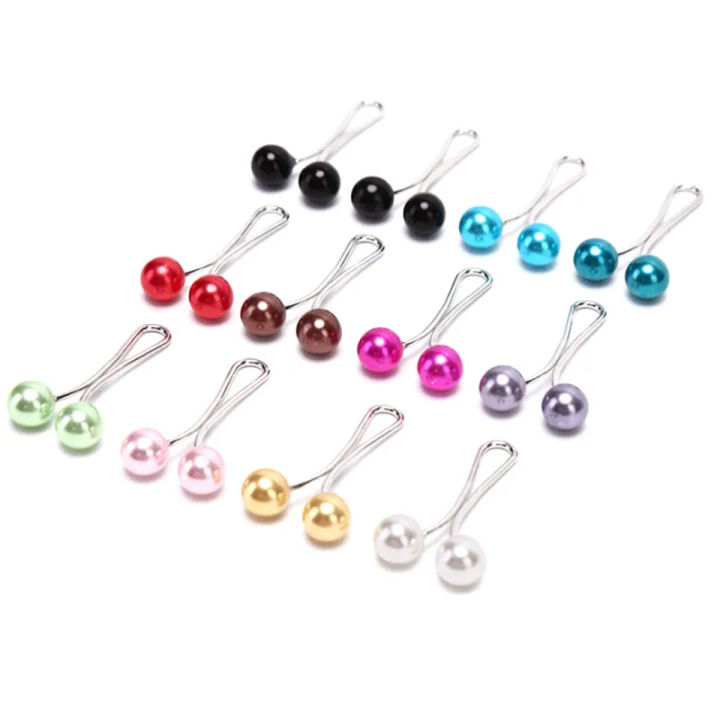Imported Multi-Color Hijab Clips - Pack of 4 Scarf Pins with ...