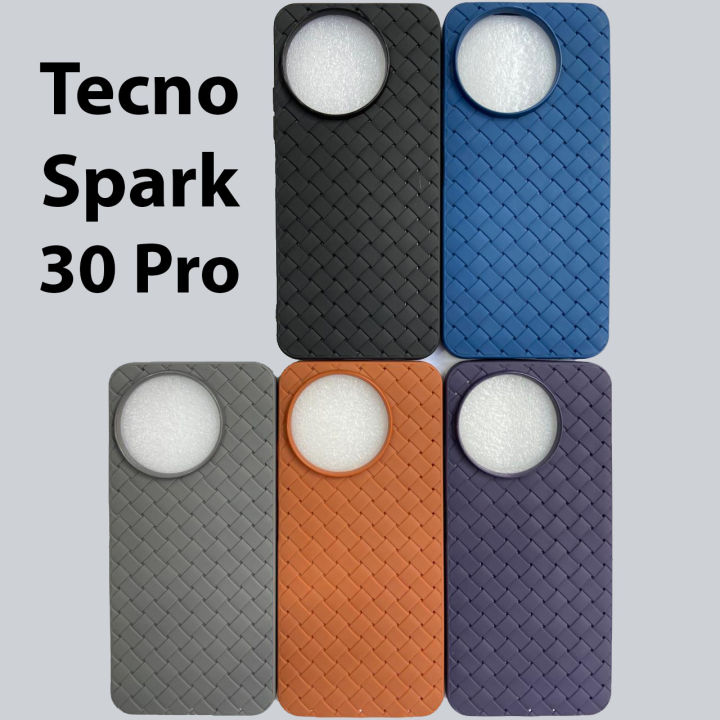 Tecno Spark 30 Pro – Premium Woven Back Cover | Silicone Phone Case ...