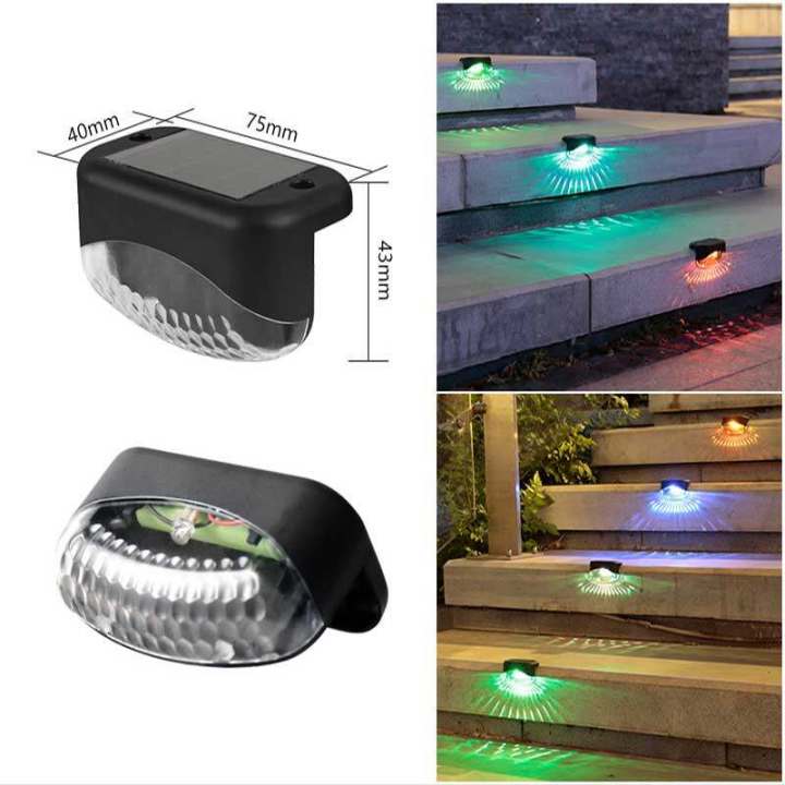 【Miga Plaza】LED Solar Light Auto-sensing Outdoor Waterproof Step Lamp ...