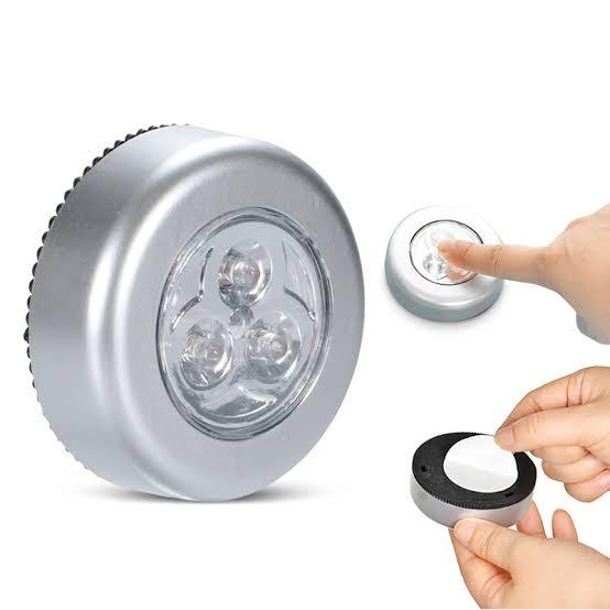LED Tap Light | Stick on Push Button Touch Lights | 3 LED Push Touch ...