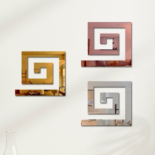 Acrylic Borders, Acrylic Border Mirror Wall Stickers, Wall Decoration ...