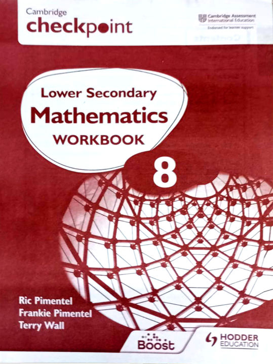 Lower Secondary Mathematics workbook (8) Cambridge Checkpoint by Ric ...