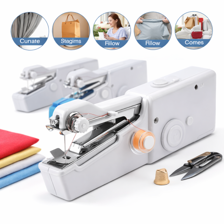Handheld Sewing Machine – Portable Battery-Operated Mini Sewing Machine ...
