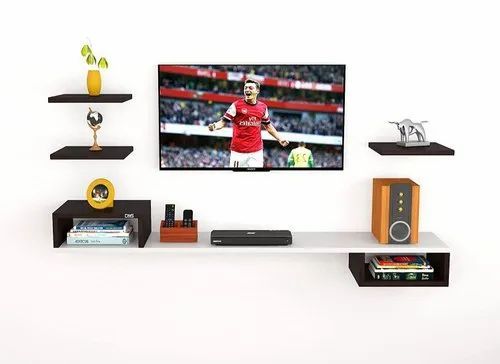 Led tv shelf Wall mounted Lcd racks Wall Mounted Media Console Floating ...