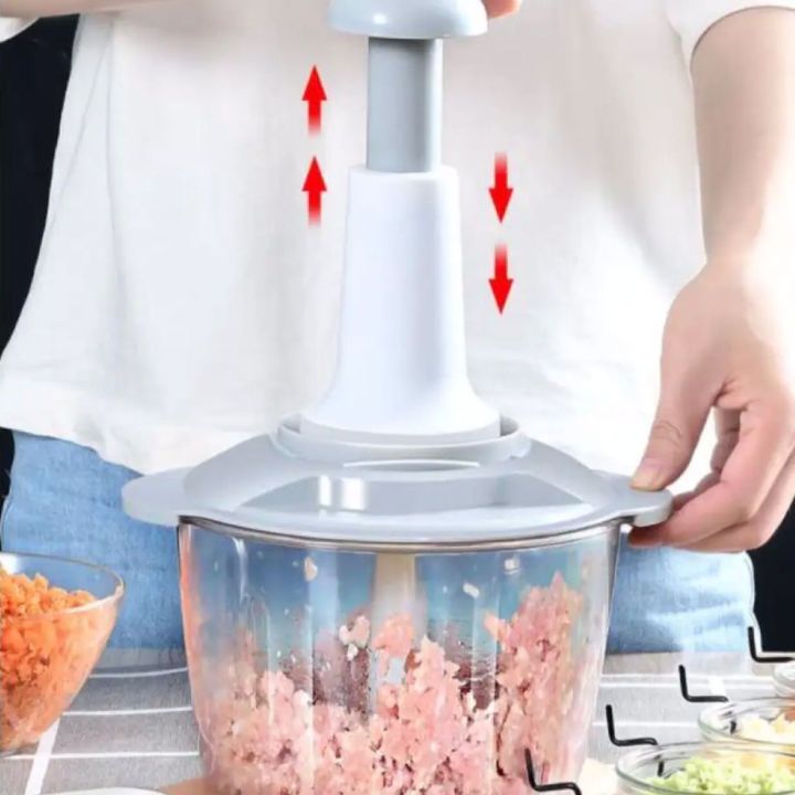 Manual Food Chopper, 4 Blades, Speedy Chopper, Multifunctional ...
