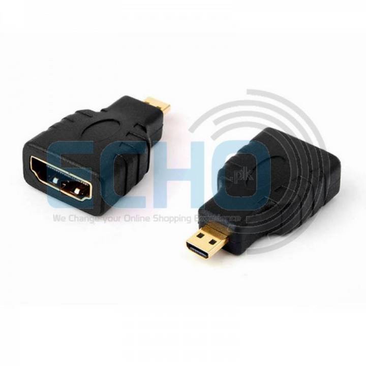 Micro Mini HDMI Male To HDMI Female Adapter Converter Connector For ...