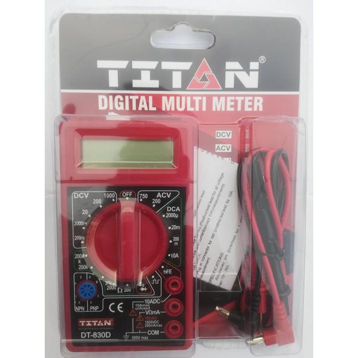 DT-830D Digital Multi meter with probe AC DC volt resistance meter | Daraz.pk