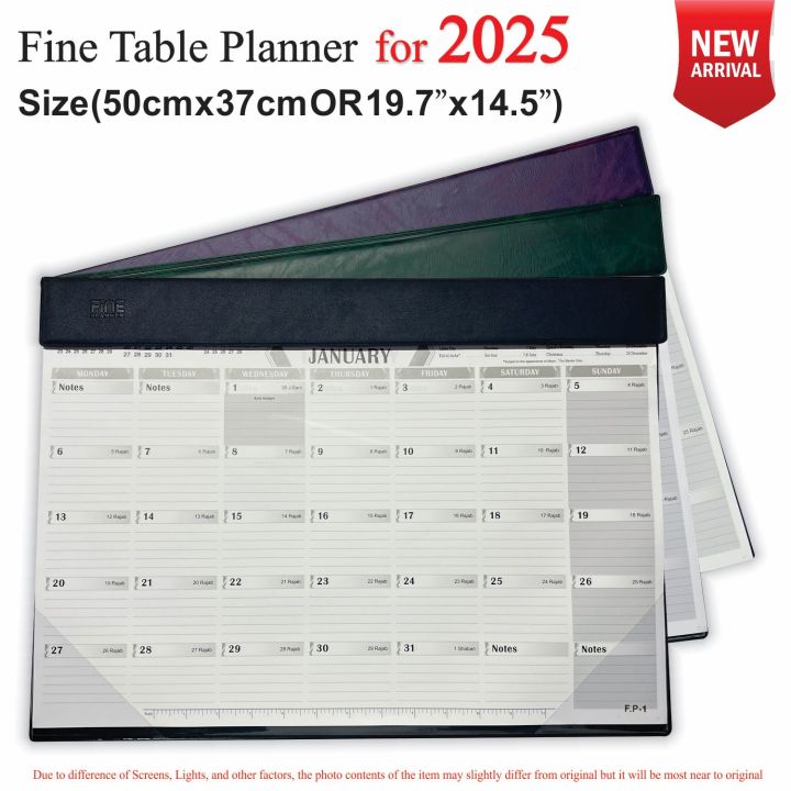 Fine Table Planner for the year 2025 | Daraz.pk