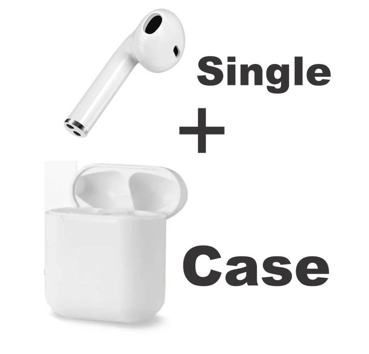 Original i12 Tws Touch Sensor Airbuds Earphones With Charging Case Dock ...
