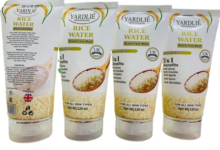 Yardlie Whitening Rice Beauty Face Wash 120ml | Daraz.pk