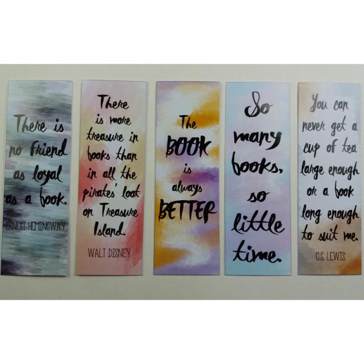 Book Quotes Bookmarks Pack of 10 Book Marks | Daraz.pk