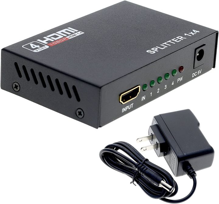 HDMI Splitter 4 port 2k 4k.HDMI Splitter 1 in 4 Out 4 Port 1x4 Full HD ...