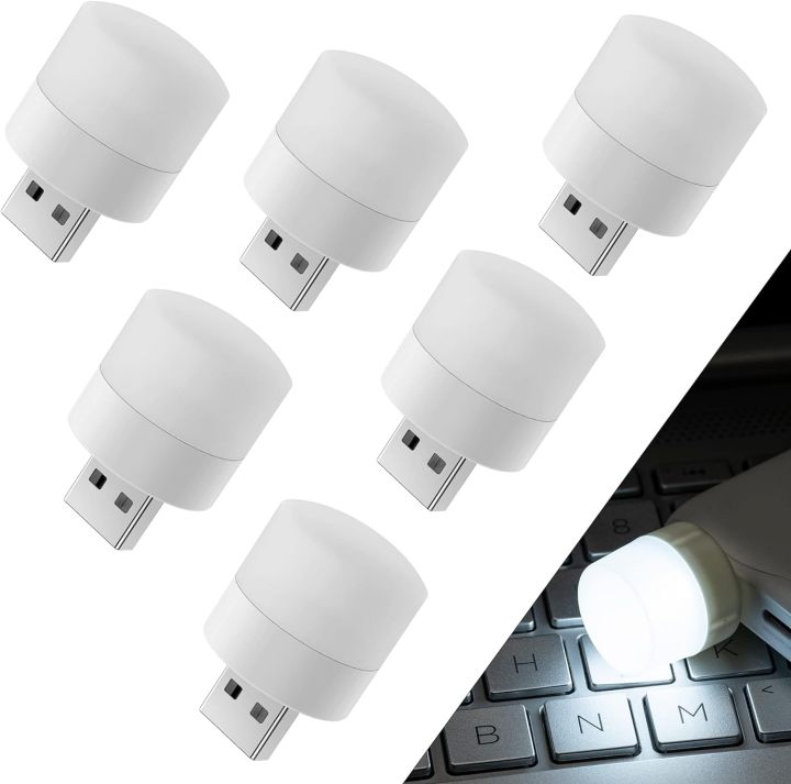 USB Night Light, Mini LED Light, Energy-Saving Light, Compact LED Bulb ...
