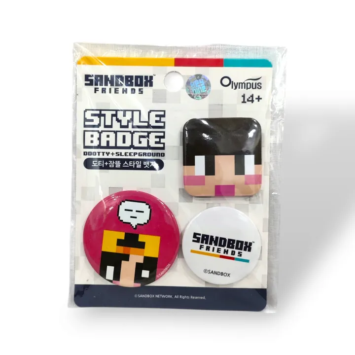 Minecraft Badge Set – 3 Pcs Collectible Button Pins Featuring Different ...