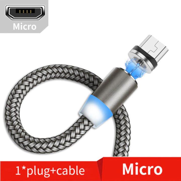 1m Magnetic Micro USB Cable For Android Mobile Phone Fast Charging USB ...
