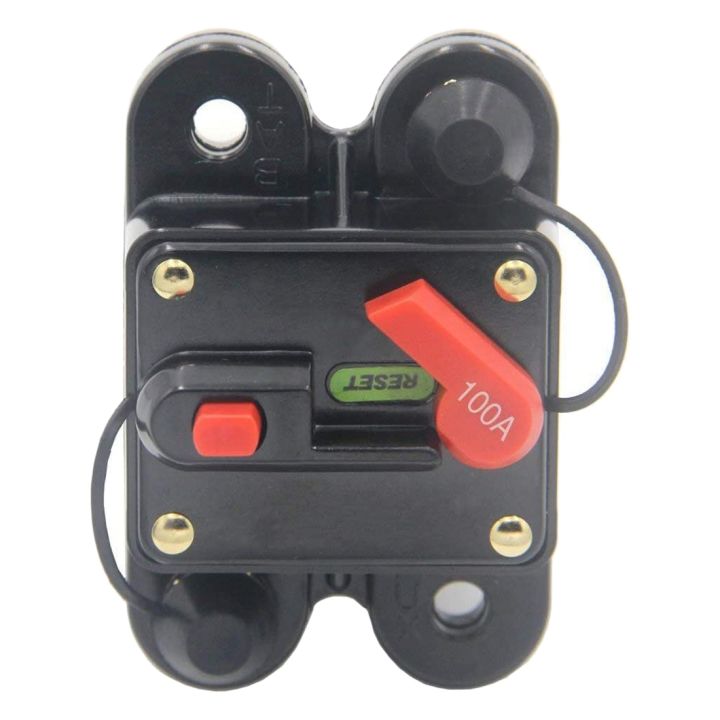 Circuit Breaker 100A with Menual Reset Home Solar System for Car Audio ...