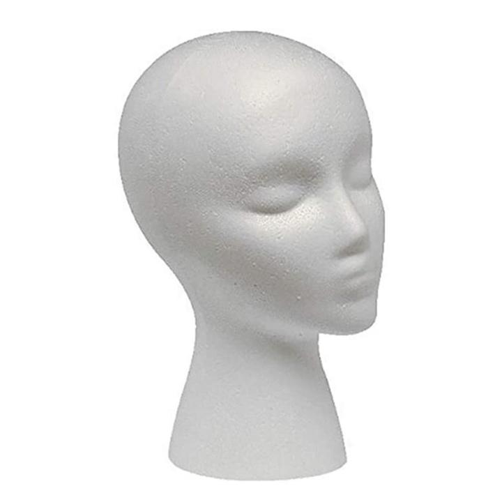Foam Head Practical Mannequin Head Dummy Head Female Head Model Hat Wig ...
