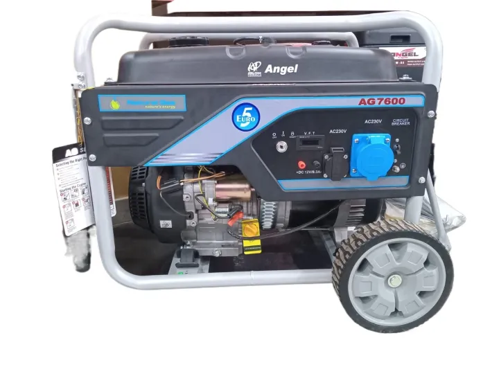 Angel Generator AG 7600 Euro 5 (5.0 KW) Petrol & Gas / Self & Rope ...