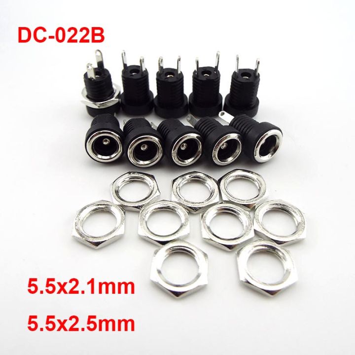 DC022B 5.5 x 2.1mm DC Power Jack Supply Socket Connector DC Female 2 ...