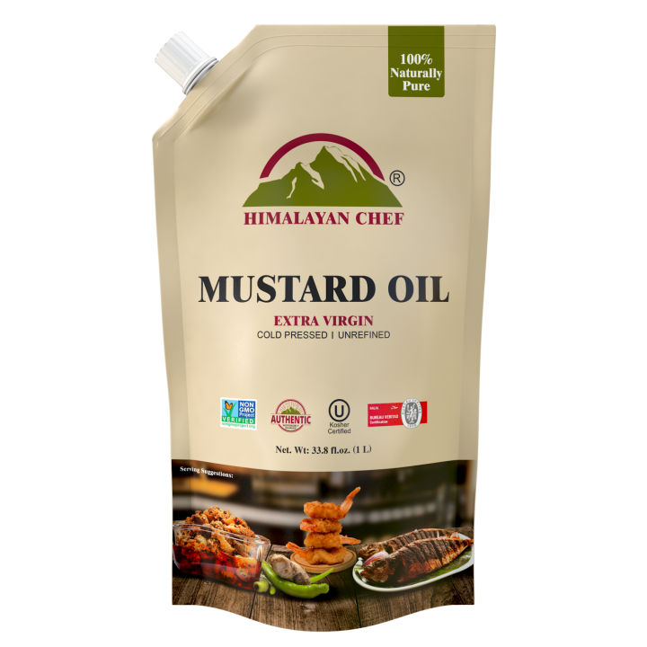 Himalayan Chef Mustard Oil - 1 Ltr | Unrefined Extra Virgin | Daraz.pk