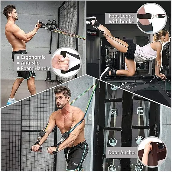 Gym Power Resistance Band Set for Workout, Resistance Band for Exercise ...