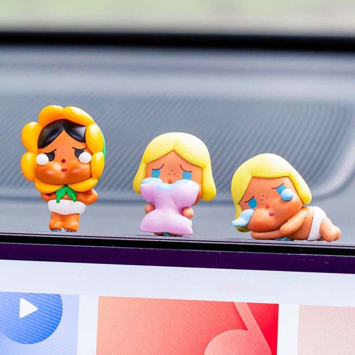 Lovely Resin Crybaby Keychain Accessories Kawaii Waterproof Flower ...