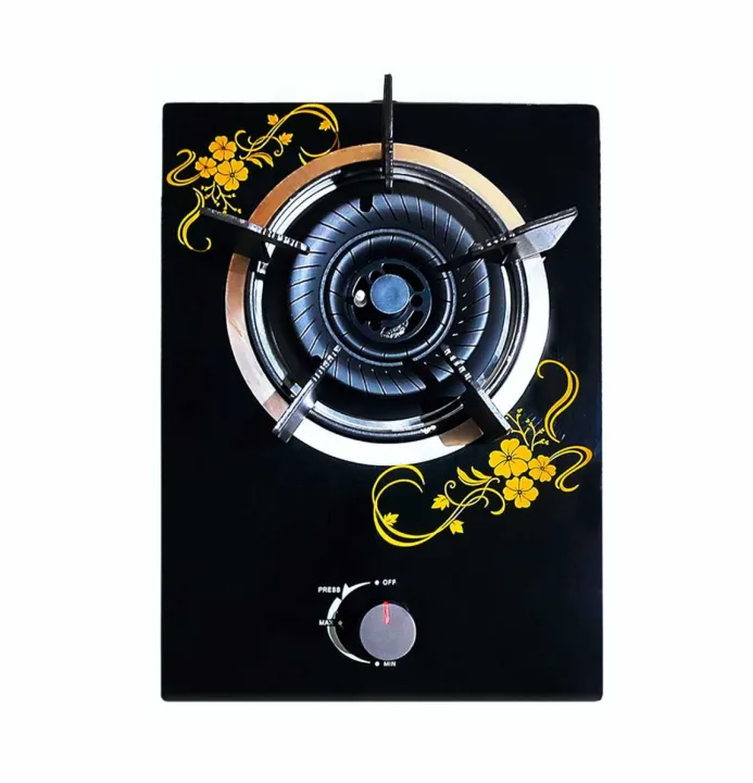 HM Built-in Single Burner Hob 1BGG - Black Glass - Counter Top - Auto ...