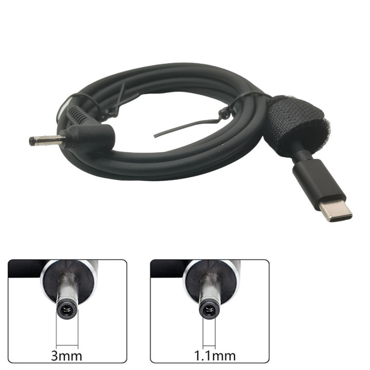 65w Pd Usb Type C Male Input To 90 Degree Dc 3.0 X 1.1mm Power Charging Cable For Acer ...