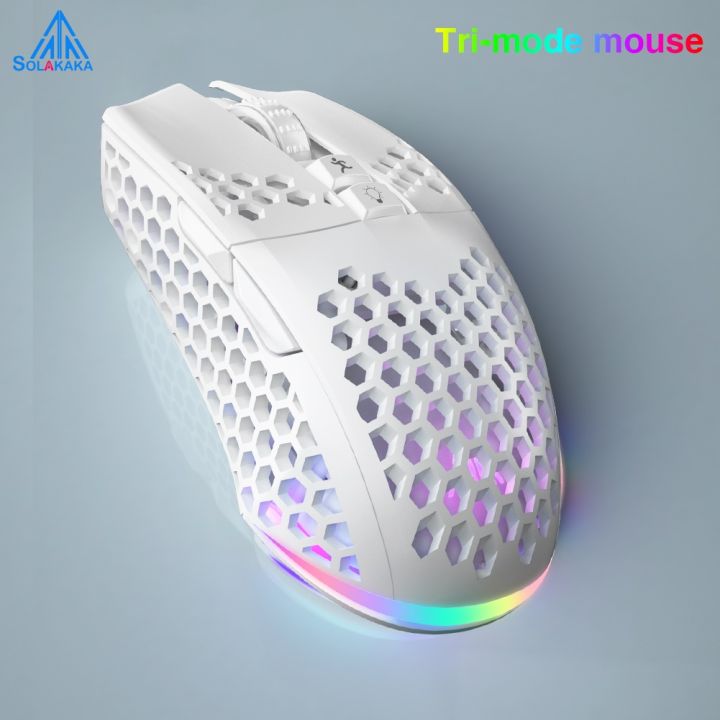 SOLAKAKA Wireless/Wired Gaming E-sports Mouse Ultralight Honeycomb ...
