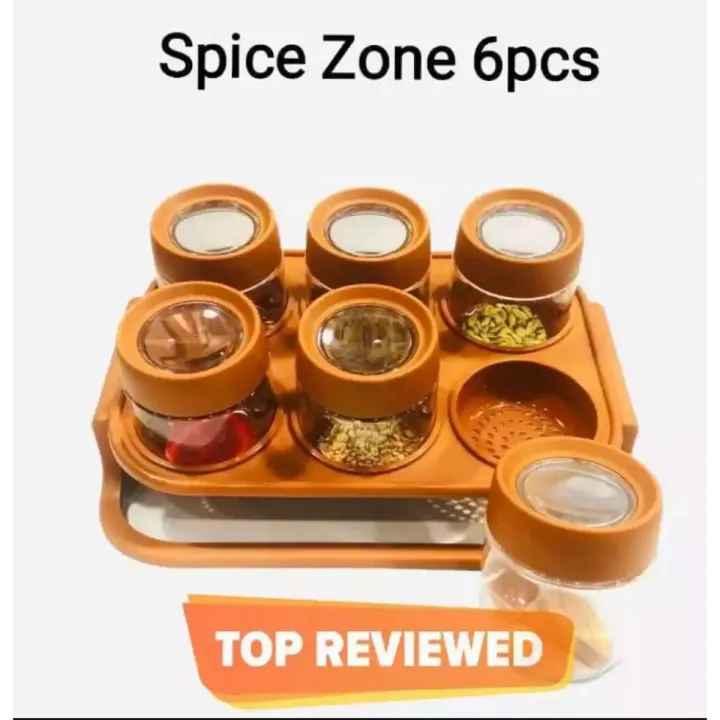Rack - Masala Rack - Masala Box Set - Spice Jar Rack - Spice Jars with ...