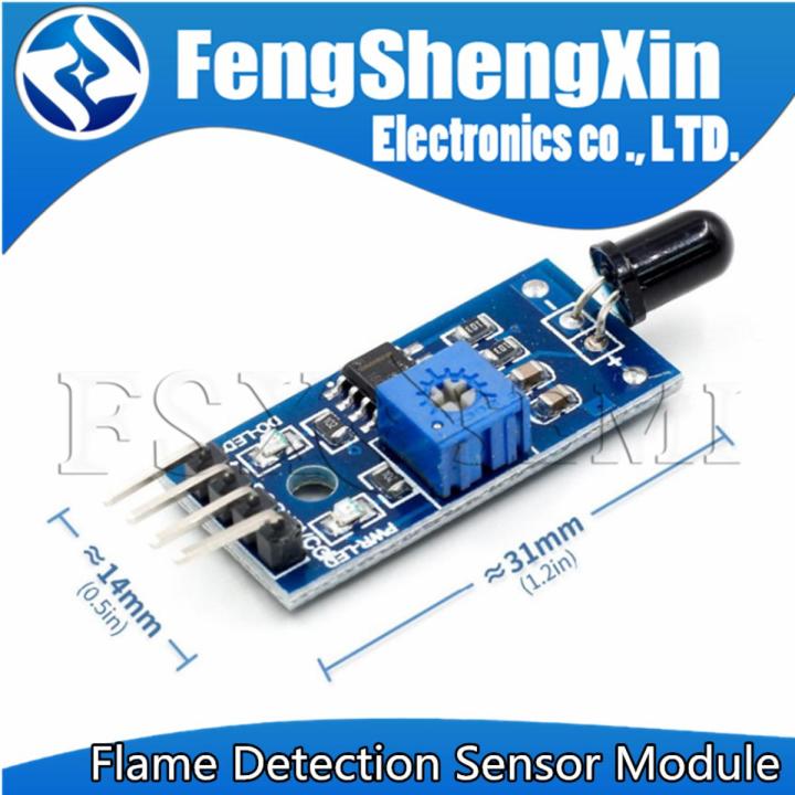 1pcs Lm393 4 Pin Ir Flame Detection Sensor Module Fire Detector