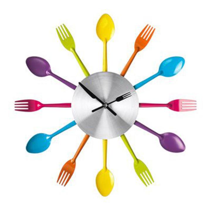 Multi Coloured Cutlery Wall Clock - Premier Home - SKU 2200880 | Daraz.pk